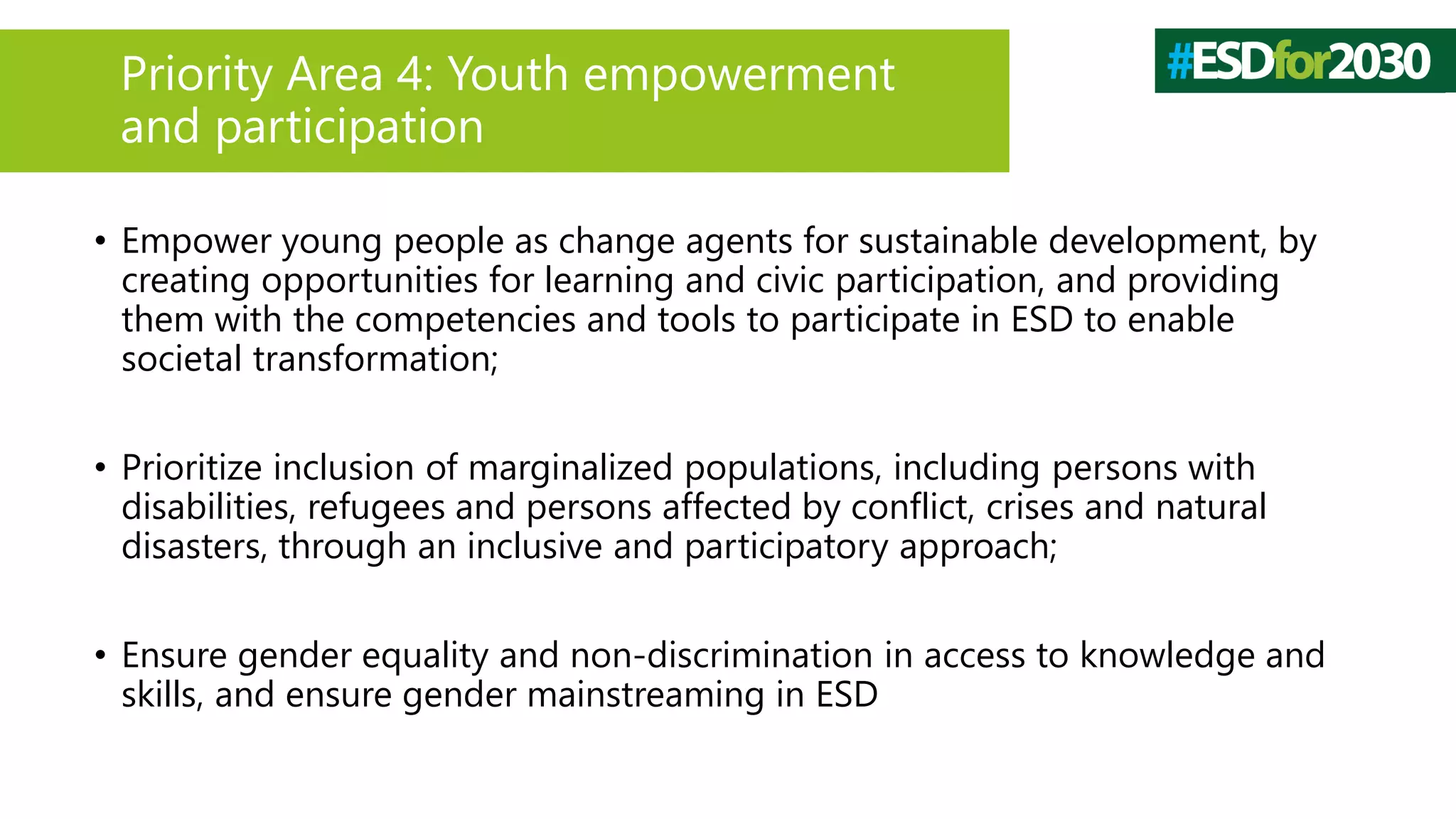 ESD for 2030: Roadmap and Examples in Asia and the Pacific | PDF