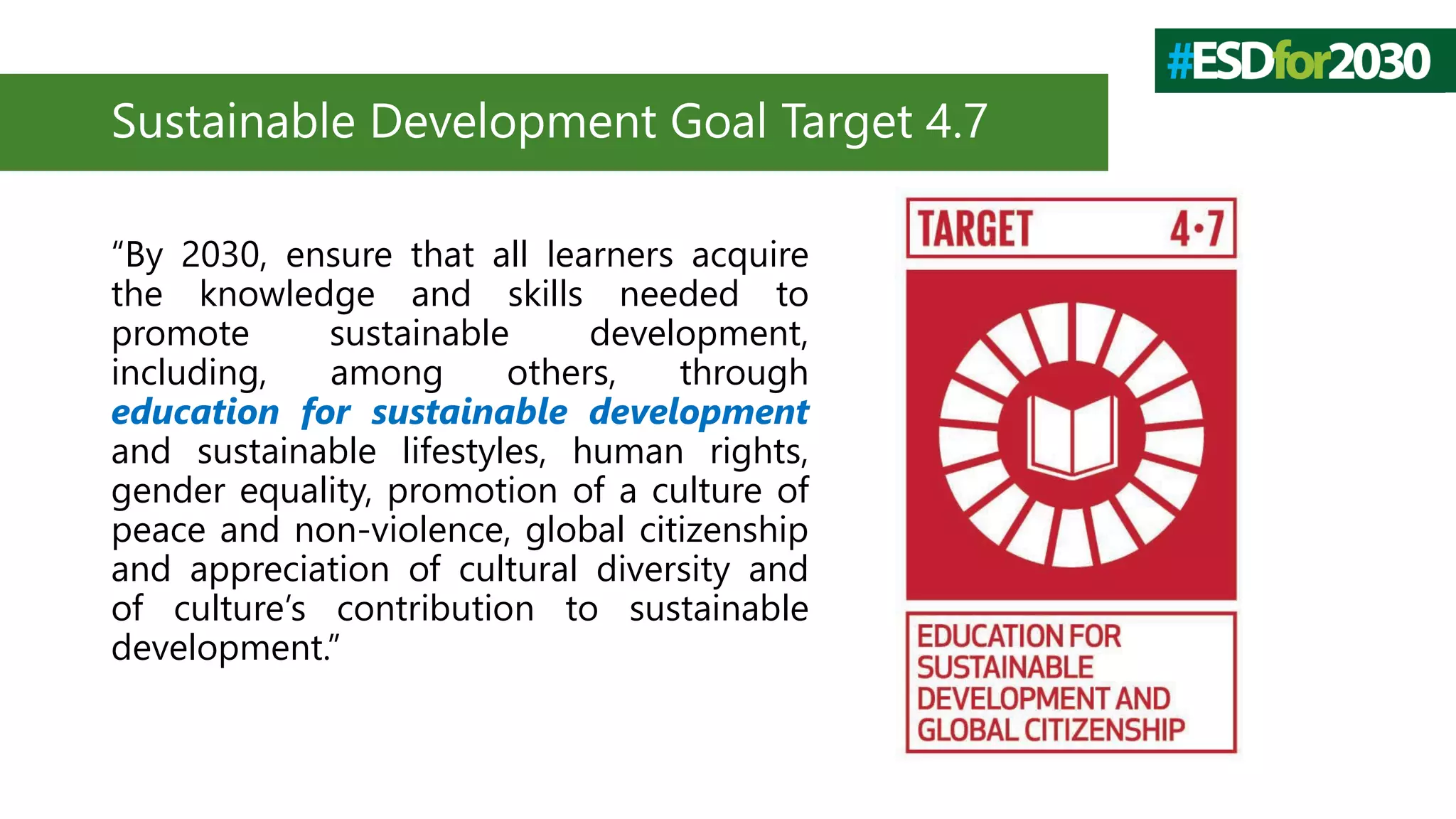 ESD for 2030: Roadmap and Examples in Asia and the Pacific | PDF