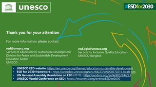 ESD for 2030: Roadmap and Examples in Asia and the Pacific | PDF