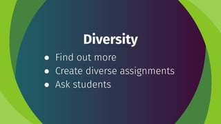 Eportfolios through the lenses of diversity, equity, inclusion, belonging, and decolonisation ...