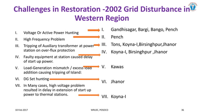 Grid Restoration Challneges and Strategy | PPT