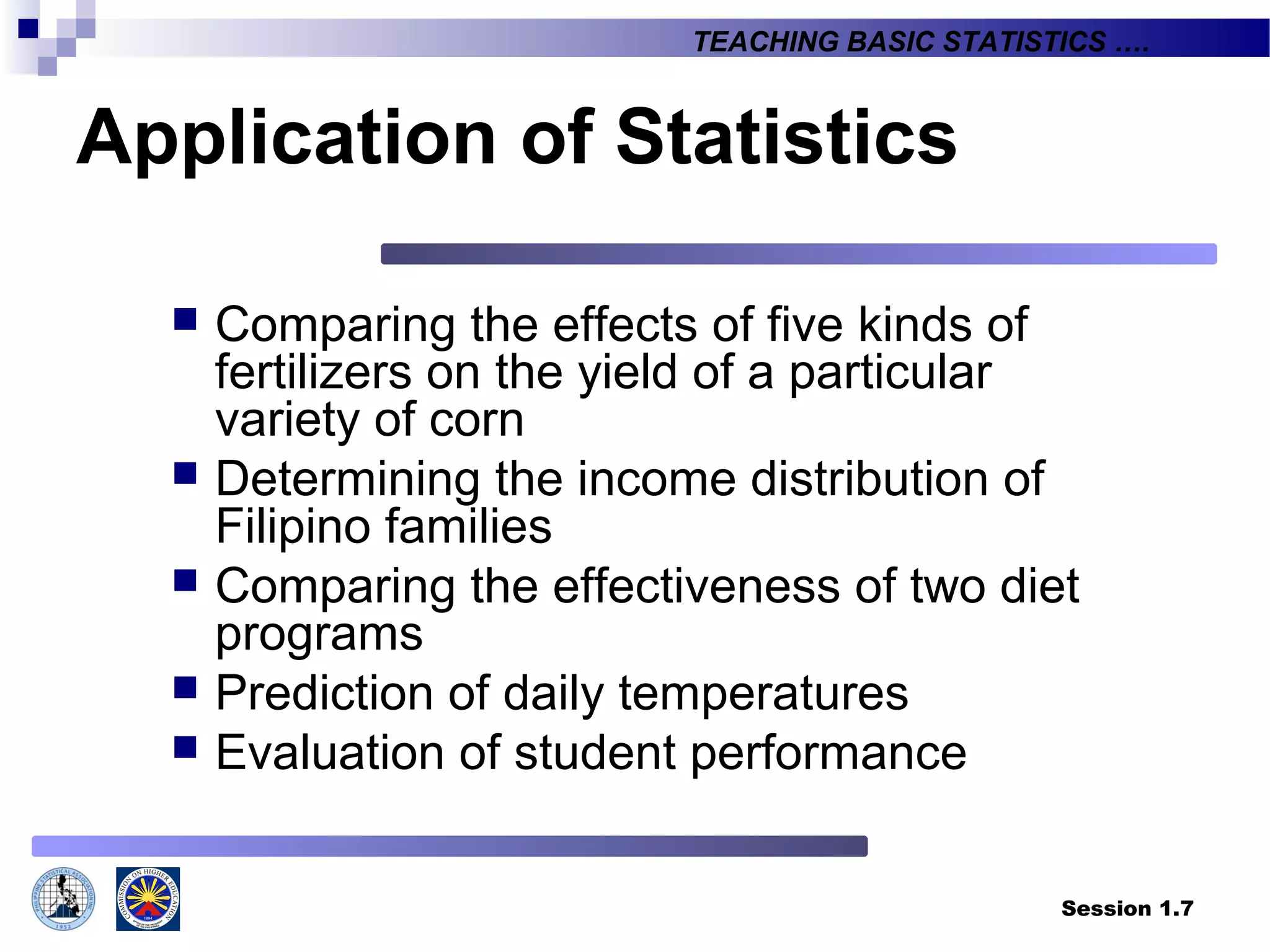 Introduction To Statistics And Statistical Inference Ppt