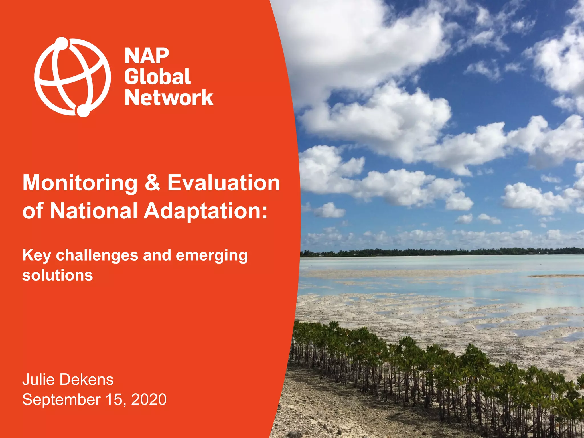 Monitoring & Evaluation of National Adaptation: Key challenges and emerging solutions | PPT