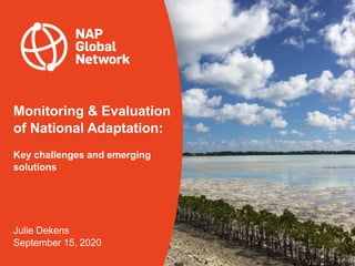 Monitoring & Evaluation of National Adaptation: Key challenges and ...
