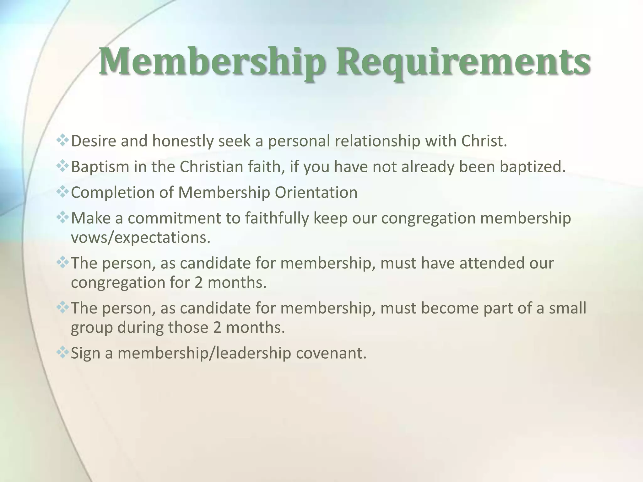 Session 1 Membership 101 | PPTX