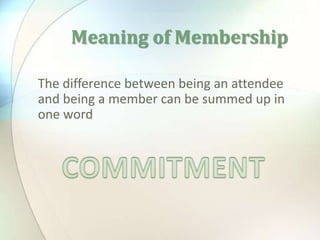 Session 1 Membership 101 | PPTX