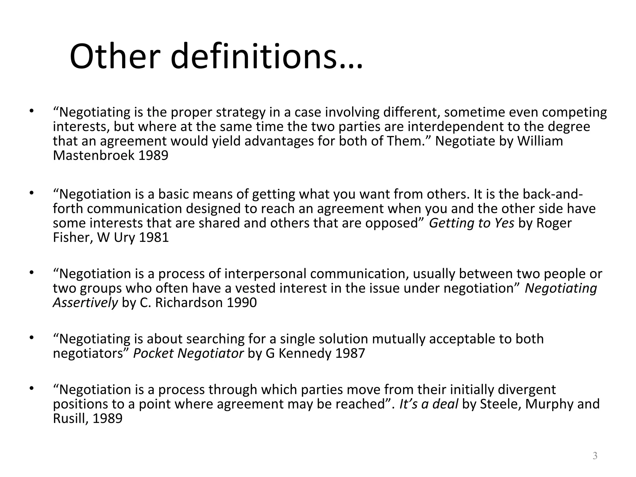 Session 1 negotiation skills course | PPT