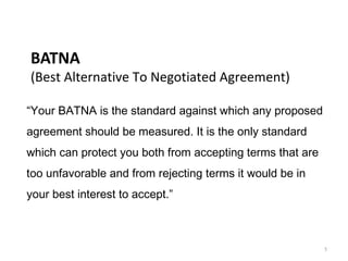 Session 1 negotiation skills course | PPT