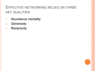 Session 1 networking skills | PPTX