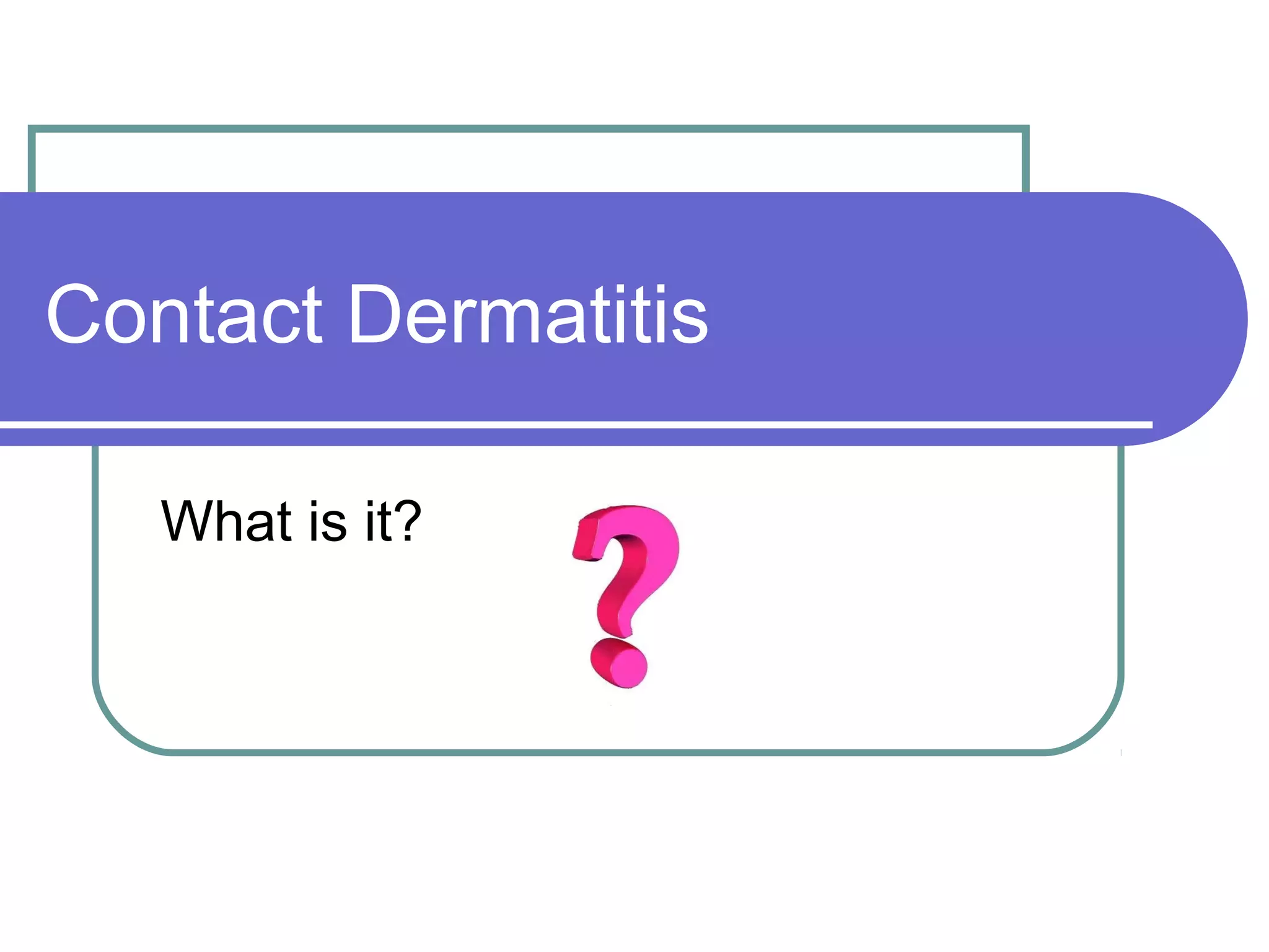 Dermatitis.ppt