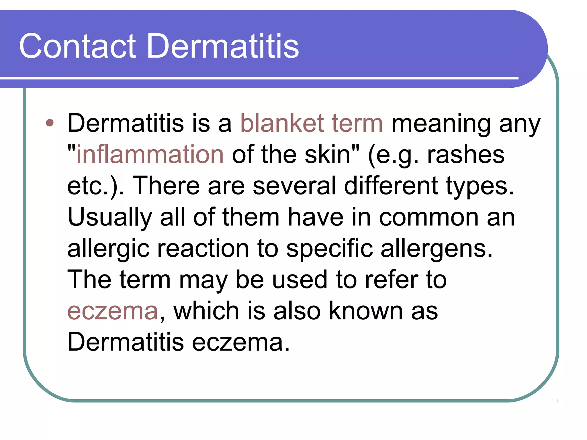 Dermatitis.ppt