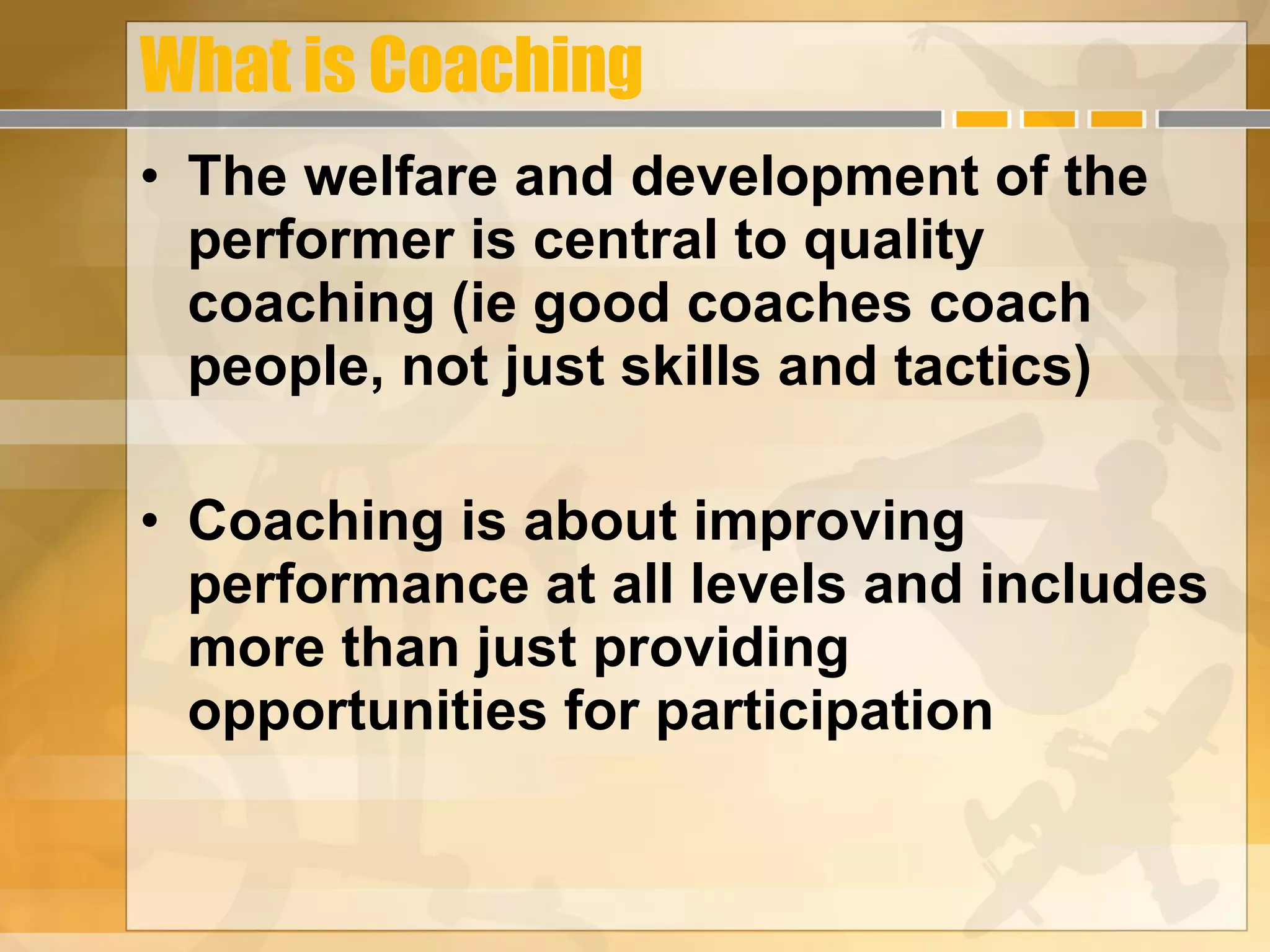 Session 1 roles of coaching 1 | PPT