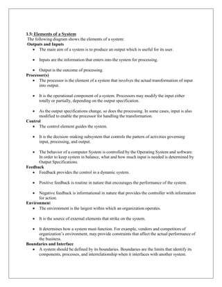 System Analysis and Design concept. objective of the design ...