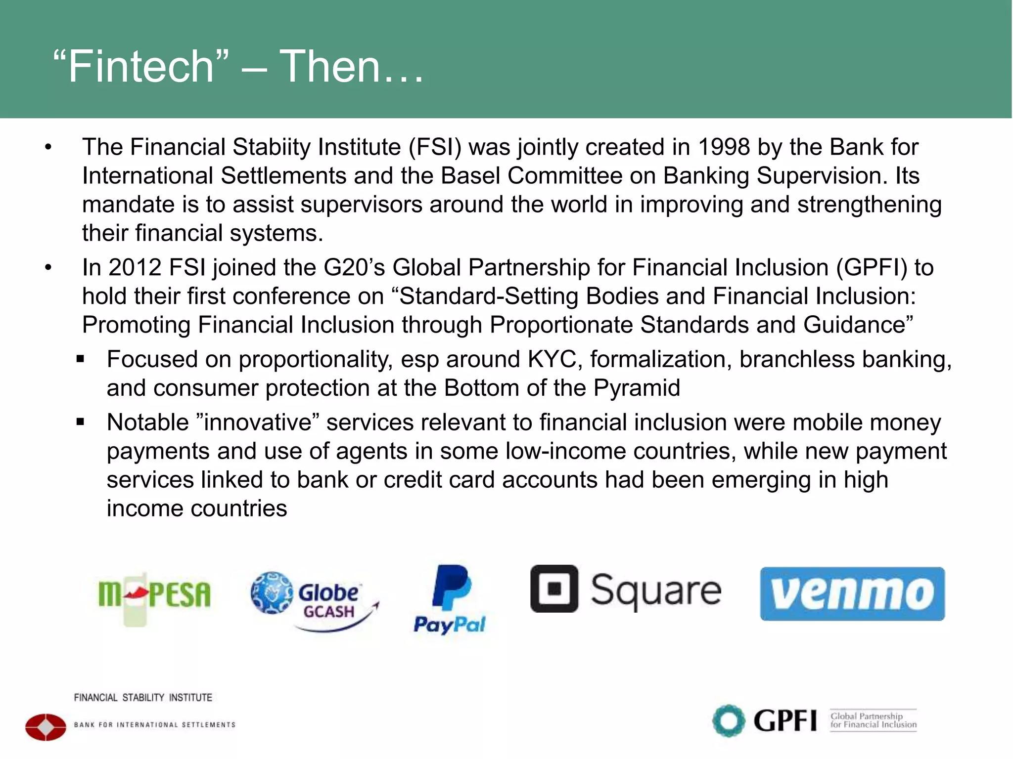 Fintech for inclusion takes centre stage amid accelerating change | PPT