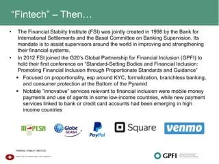 Fintech for inclusion takes centre stage amid accelerating change | PPT