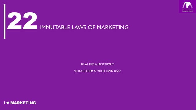 The 22 Immutable Laws of Marketing | PDF | Advertising Industry ...