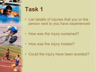 Session 1 sport injuries | PPT