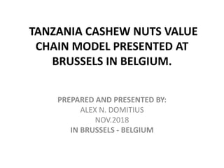 Tanecu cashew nut value chain | PPTX