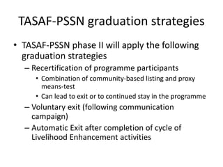 Tanzania's Productive Social Safety Net Programme | PPTX