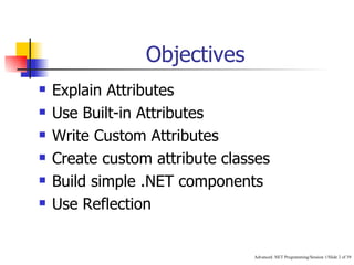 Attributes & .NET components | PPT