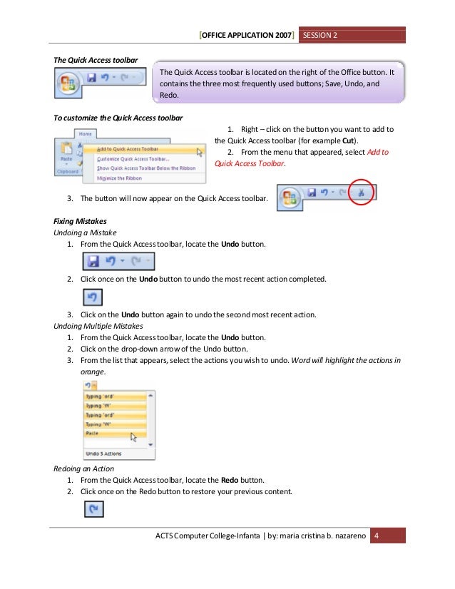 Introduction to MS Office