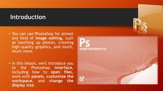 Session 2.2 photoshop interface | PPTX