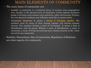 Session 2- Elements of society | PPTX
