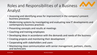 Business Analysis Definition, Benefits, Techniques | PDF