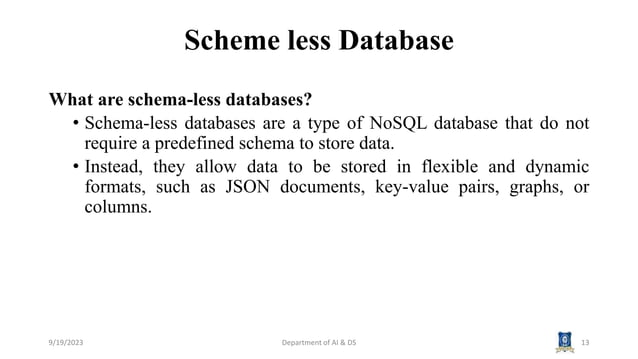CCS334 BIG DATA ANALYTICS Session 2 Types NoSQL.pptx | Databases ...