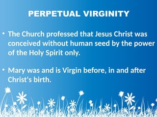 Dogmas of the Blessed Virgin Mary (Theotokus, Immaculate Conception ...