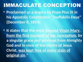 Dogmas Of The Blessed Virgin Mary Theotokus Immaculate Conception