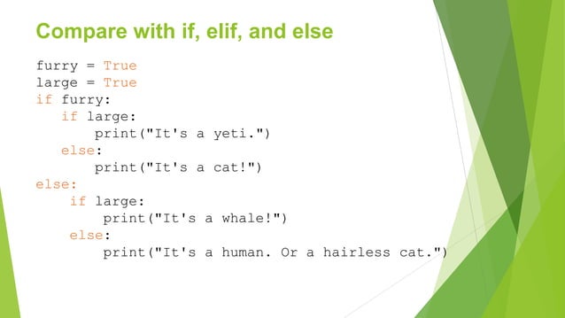 if statement in python | PPTX