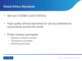 Don Thomson - International Ethics Standards Board for Accountants | PPTX