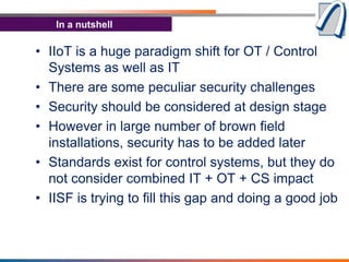 Industrial IoT Security Standards & Frameworks | PPTX