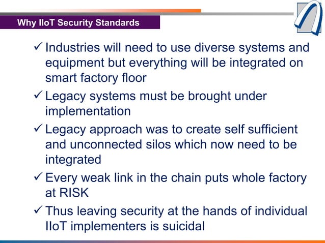 Industrial Iot Security Standards And Frameworks Pptx