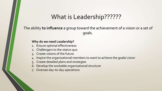 Session 2 introduction to leadership | PPT