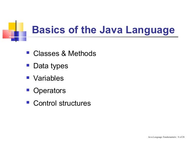 Learn Java language fundamentals with Unit nexus