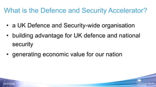 Accelerator autonomous last mile resupply - how to work with the Accelerator | PPT