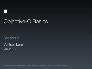 Session 2 - Objective-C basics | PPT
