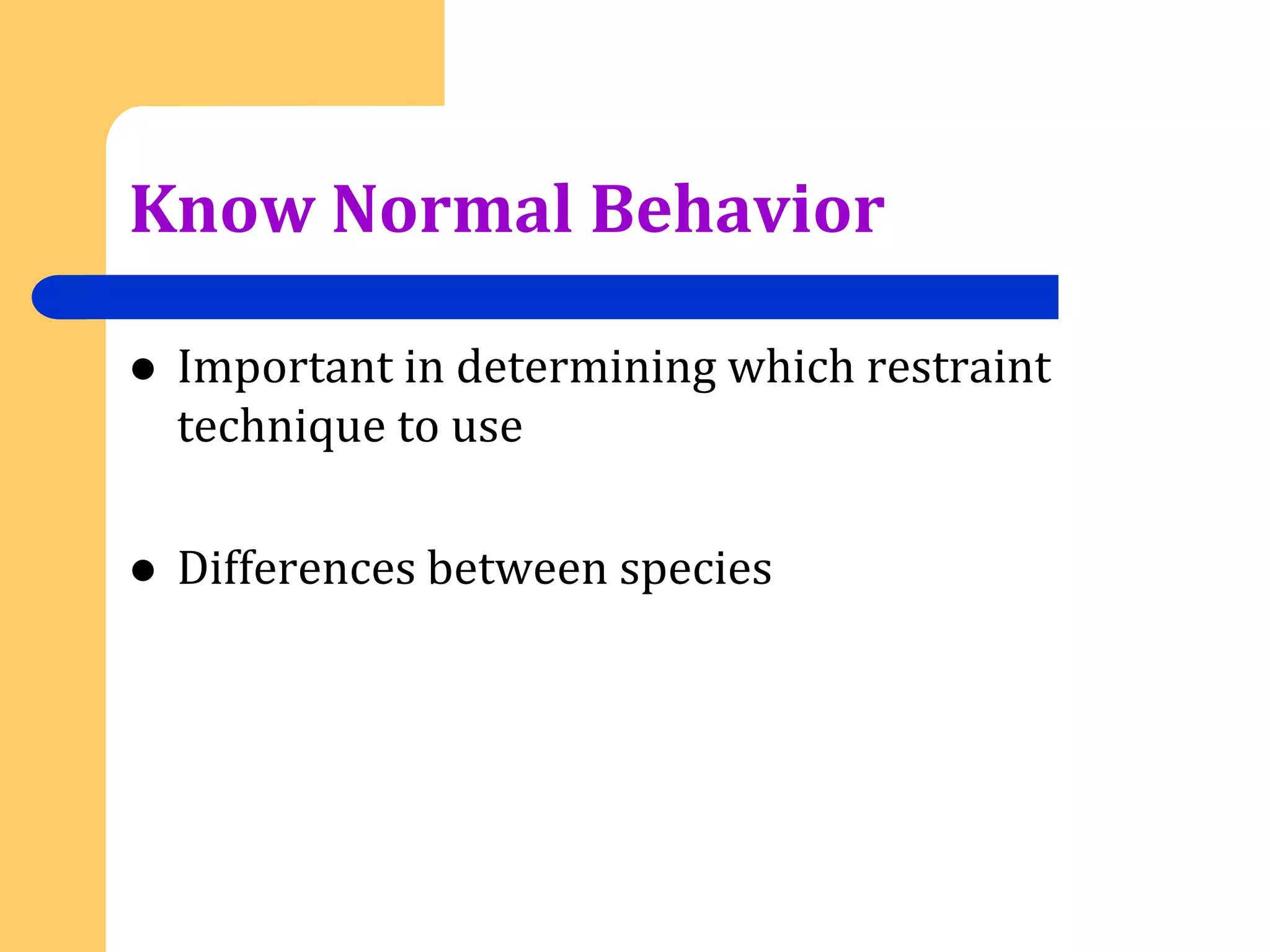 Session 2 Restraint Principles Sheep | PDF