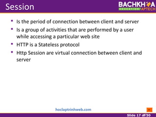 Session 2 servlet context and session tracking - Giáo trình Bách Khoa Aptech | PPT | Web ...