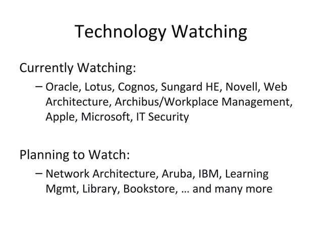 BCIT Technology Management | PPT