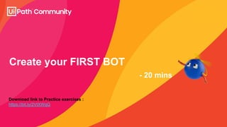 RPA Summer School Session 2.1: Run your first UI automation | PDF