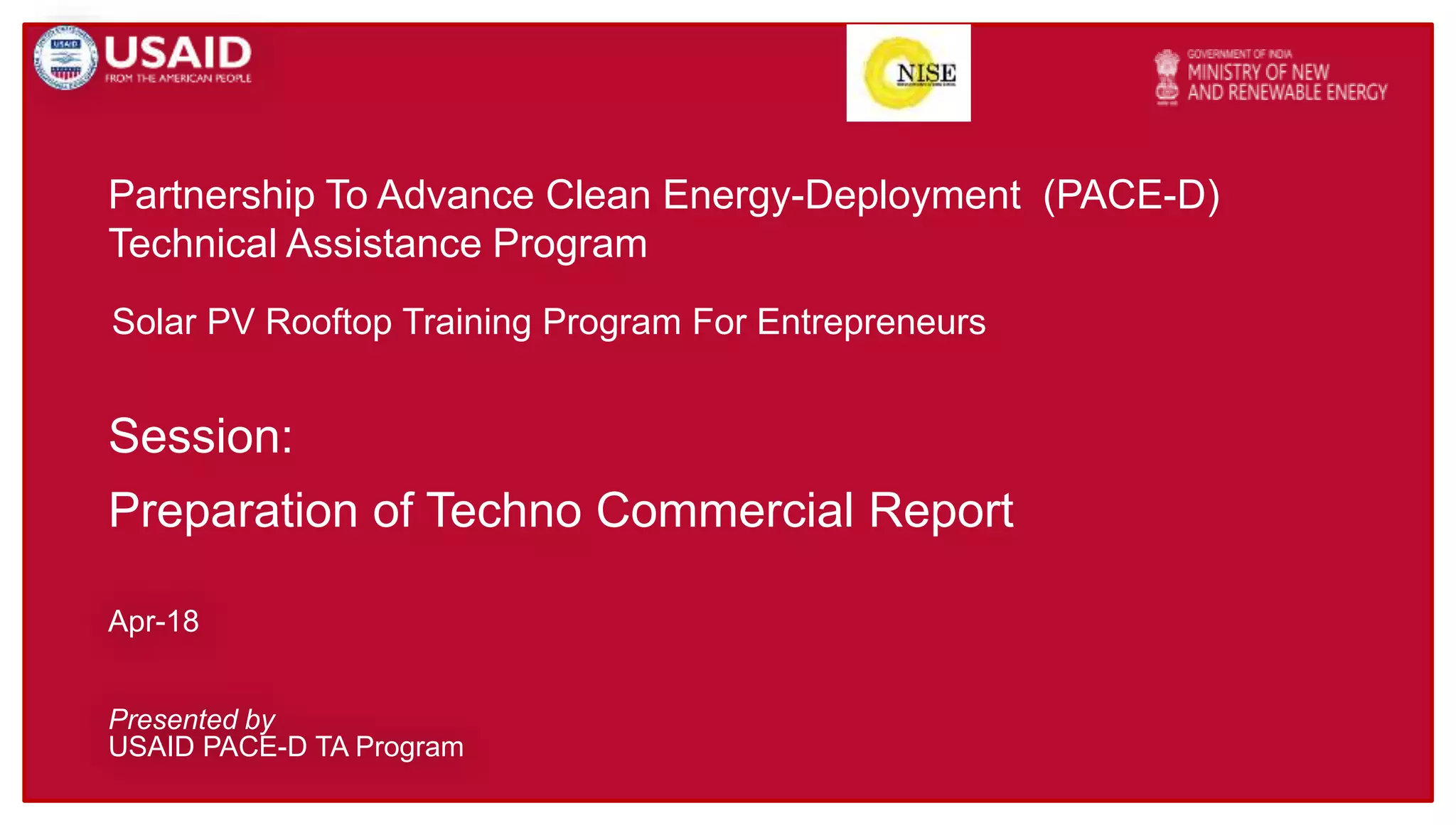 Session 21 preparation of techno commercial report | PPTX