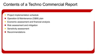 Session 21 preparation of techno commercial report | PPTX