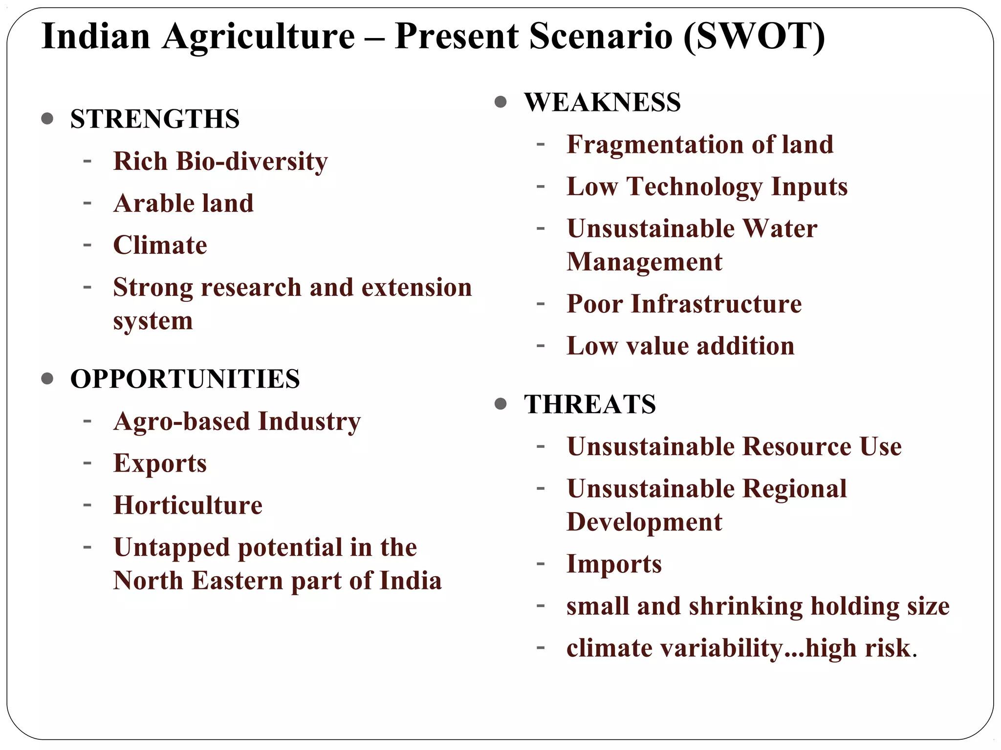 Market potential and demand assessment for key agri inputs | PPT