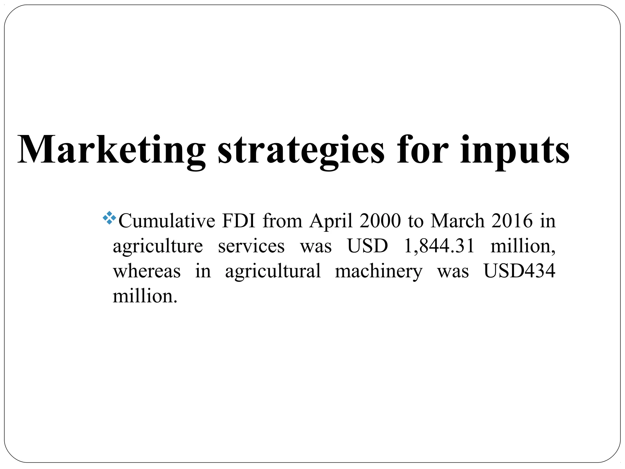 Market potential and demand assessment for key agri inputs | PPT