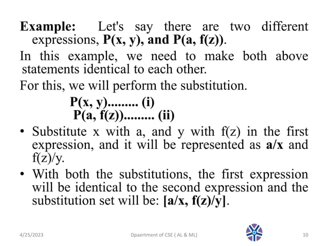 AI_session 22 inference and unification.pptx | Programming Languages | Computing