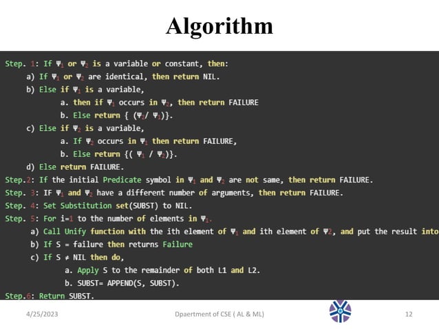AI_session 22 inference and unification.pptx | Programming Languages | Computing