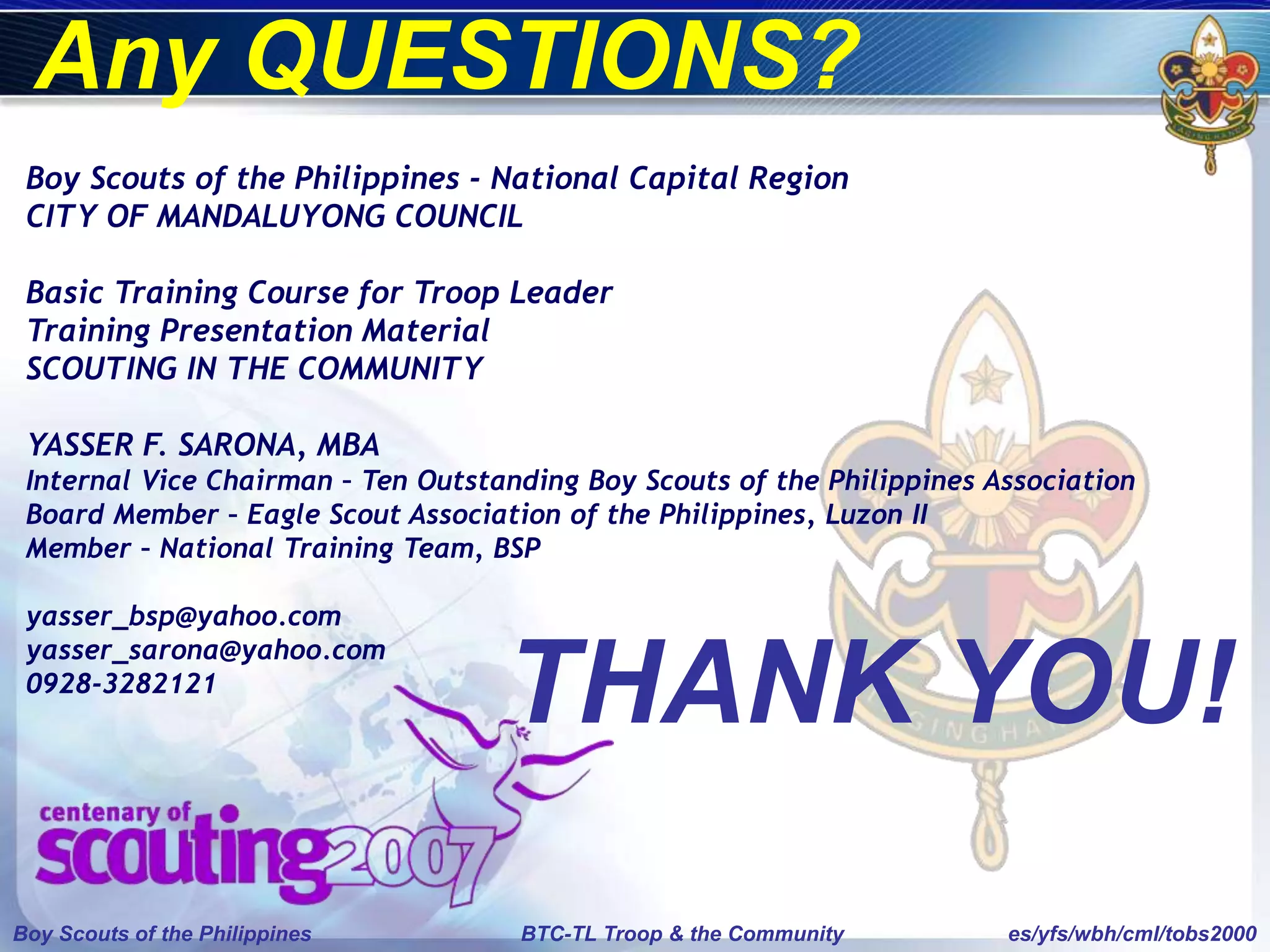 Session 24 - Scouting in the Community A.ppt